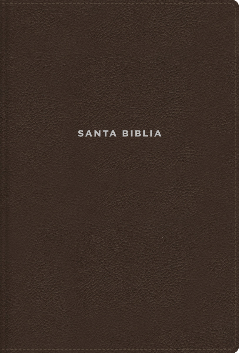 NVI, Biblia de Estudio actualizada, Revisión 2022, Leathersoft, Café ...