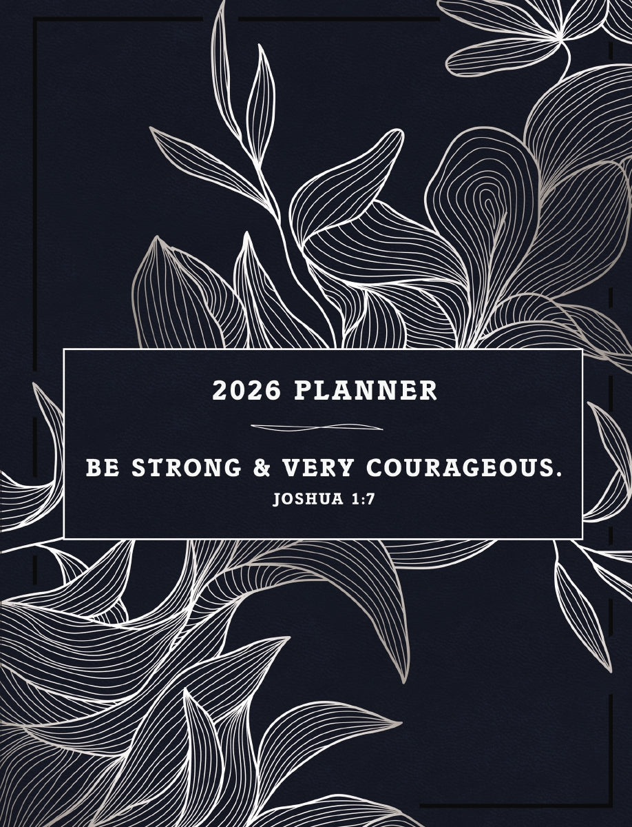 2026 NKJV 16-Month Scripture Planner, Zippered Leathersoft, Navy, Be S ...