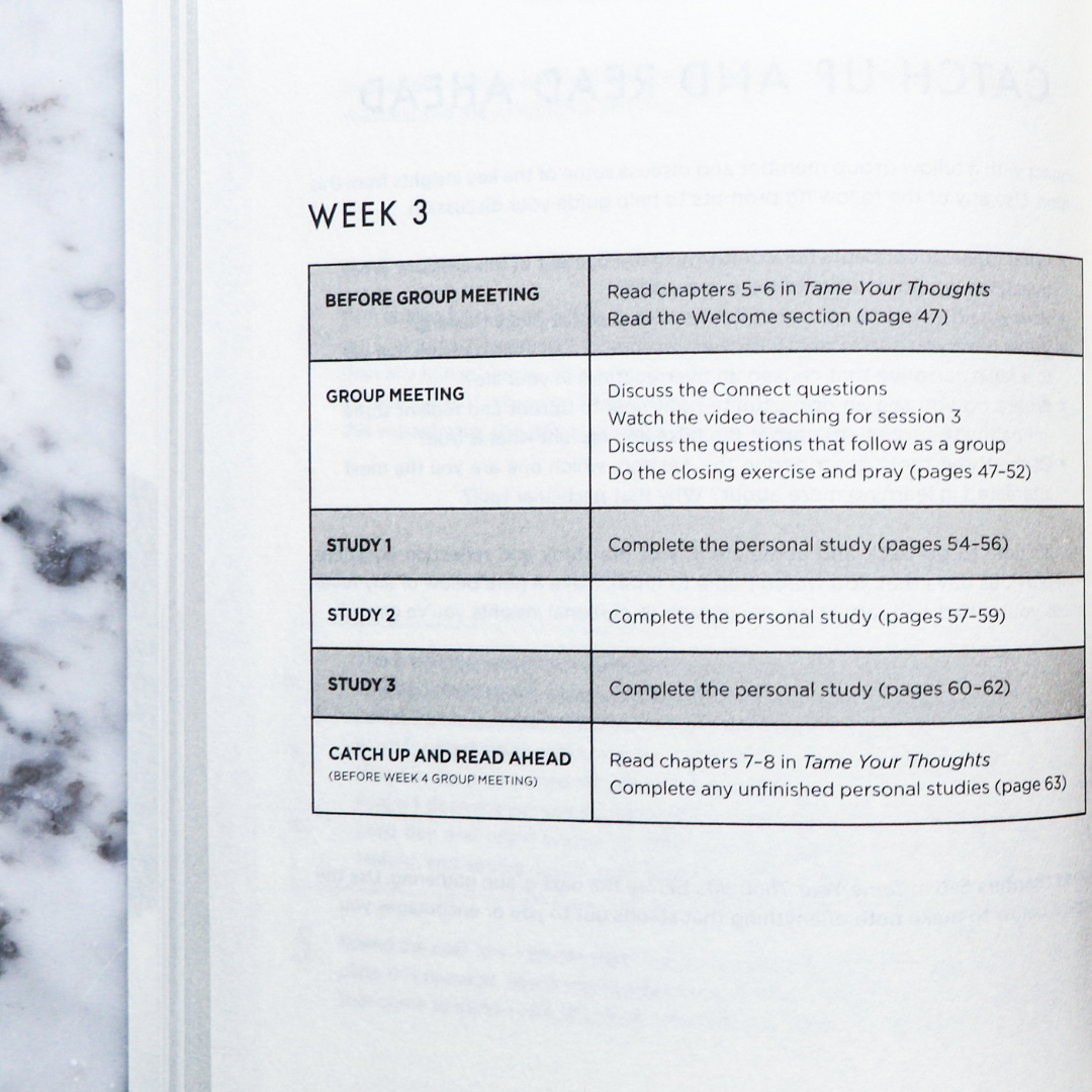 Tame Your Thoughts Bible Study Guide + Book Essentials Bundle ...