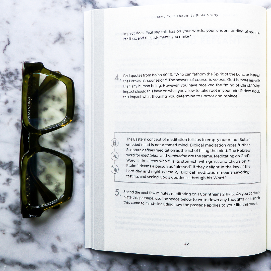 Tame Your Thoughts Bible Study Guide + Book Essentials Bundle ...
