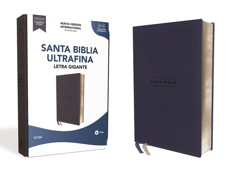 NVI, Santa Biblia, Texto revisado 2022, Ultrafina, Letra Gigante, Leat ...